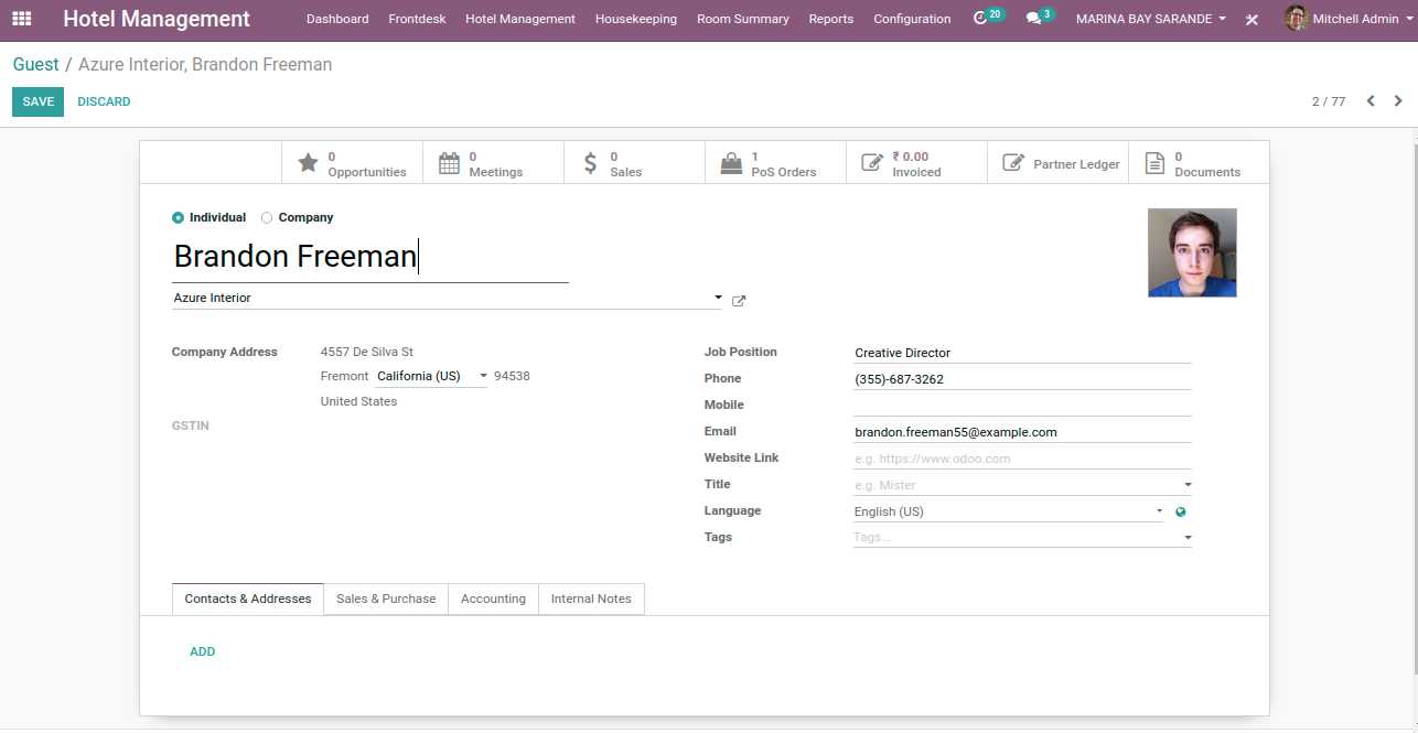 Hotel Management System | SerpentCS