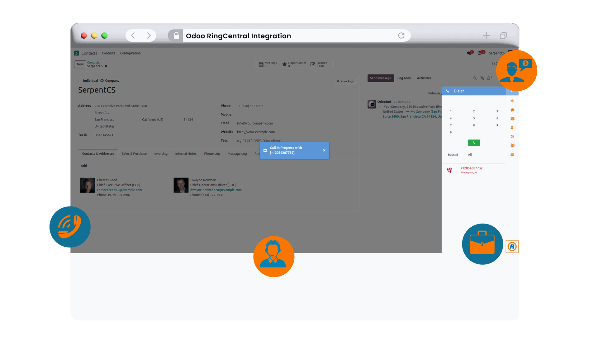 Odoo RingCentral VoIP Integration